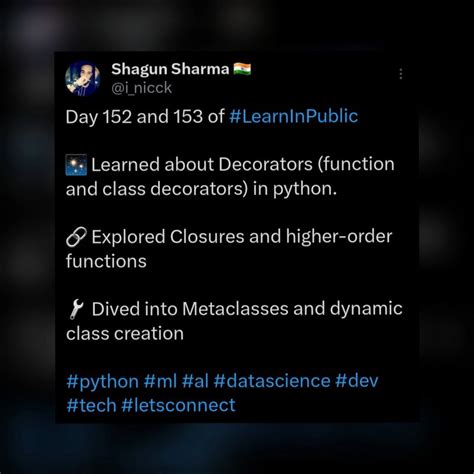 Learninpublic Python Ml Al Datascience Dev Tech Letsconnect