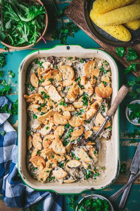 Chicken Mushroom Rice Casserole The Seasoned Mom