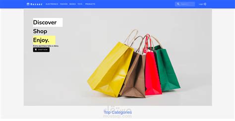 e commerce website مستقل