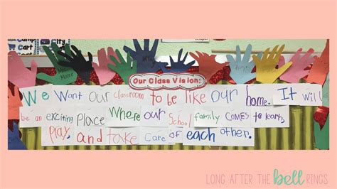 Developing A Class Vision With Your Students Long After The Bell Rings