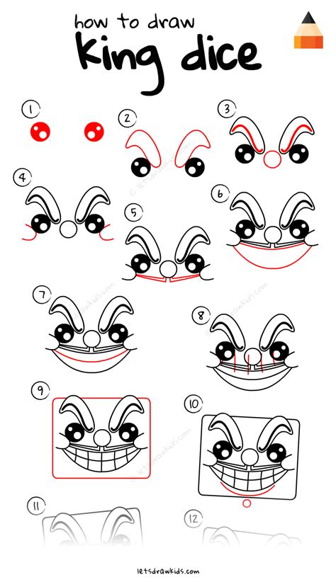 How To Draw King Dice Chibi Cuphead Step By Step Tutorials