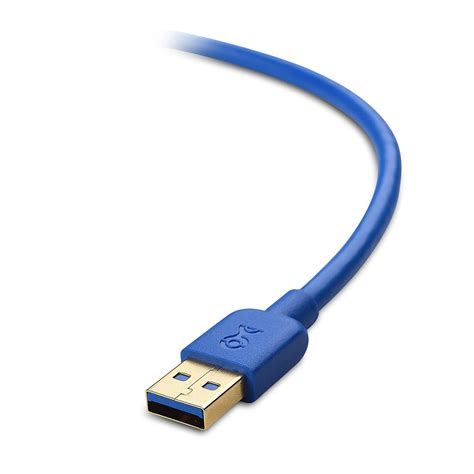 Cable Matters Gold Plated Superspeed Usb 3 0 Male To Male Cable In Blue 10 Feet Walmart