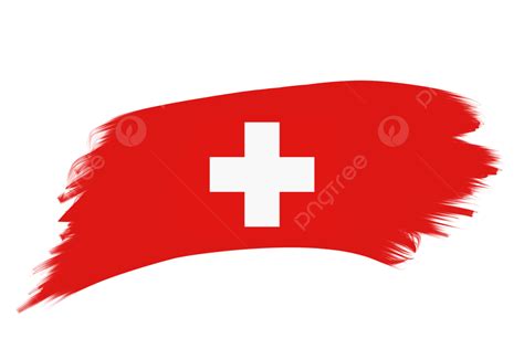 브러시 스트로크 스위스 국기 스위스 브러시 스트로크 국기 Png 일러스트 및 Psd 이미지 무료 다운로드 Pngtree