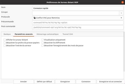 Remmina Logiciel De Bureau à Distance Rdp Vnc Ssh Pour Linux