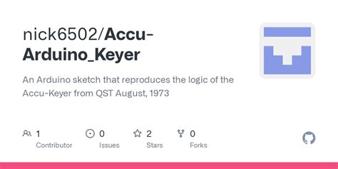Github Nick6502 Accu Arduino Keyer An Arduino Sketch That Reproduces The Logic Of The Accu