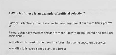 Artificial Selection Examples