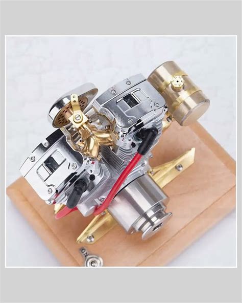 R34 V Twin Four Stroke Gasoline Engine Model 15 Scale Diy Assembly