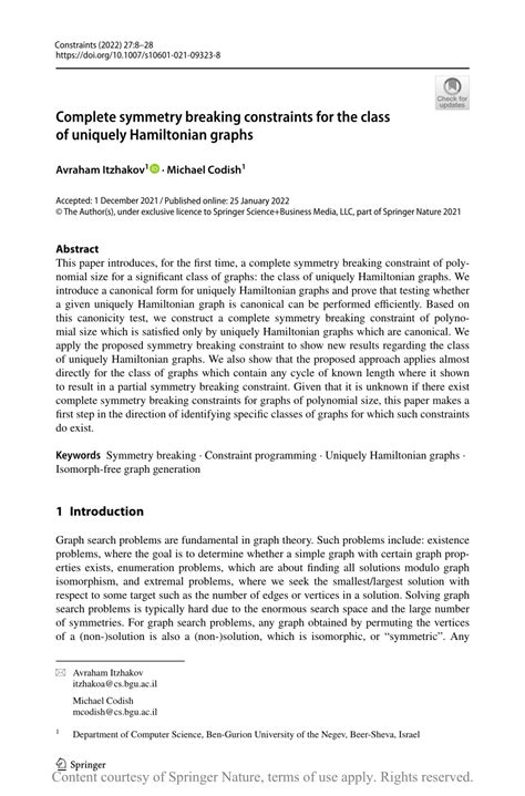 Complete Symmetry Breaking Constraints For The Class Of Uniquely