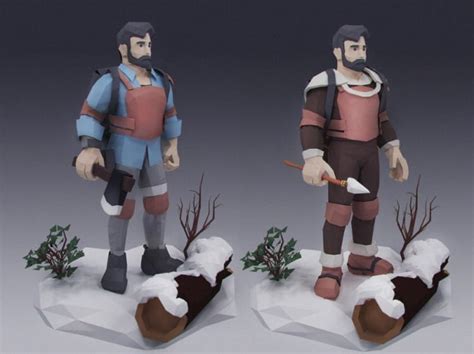 Make Low Poly Character Ps1 Model Stylized Character Low Poly Blender Model By Coryn