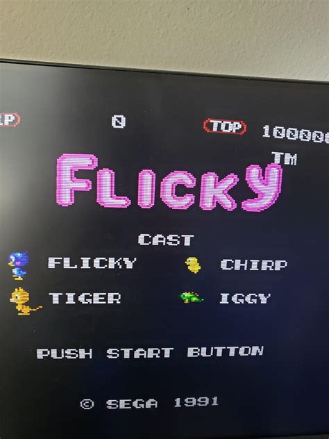 Fun Fact The Flicky Seen In Sonic The Hedgehog 1991 Originated From This Game R Sonicthehedgehog