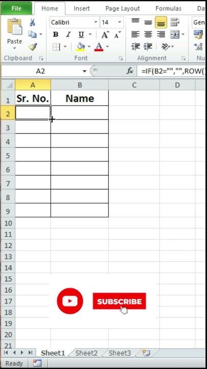 How To Update Serial No Automatically In Excel Shorts Tejisaini Knowledgebite Youtube