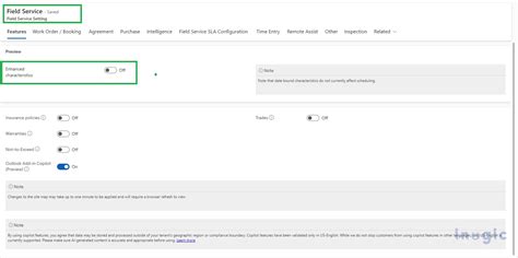 Enhanced Characteristics Setting With Dynamics 365 Field Service