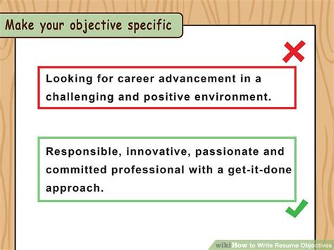 Ways To Write Resume Objectives WikiHow