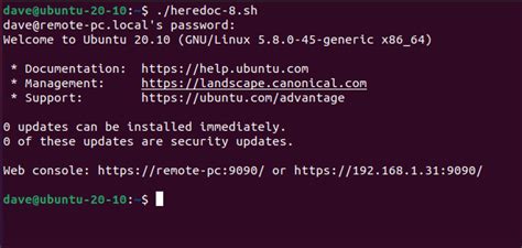 hoe “here documents” in bash op linux te gebruiken wetenschap