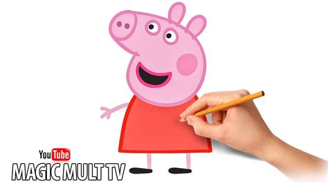 Как нарисовать свинку Пеппу Youtube