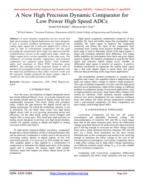 A New High Precision Dynamic Comparator For