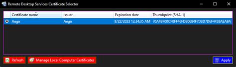 add dark mode · issue 3 · aldaviva remotedesktopservicescertificateselector · github