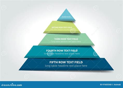 3d Triangle Infographic Chart Scheme Diagram Table Schedule Element Vector Illustration