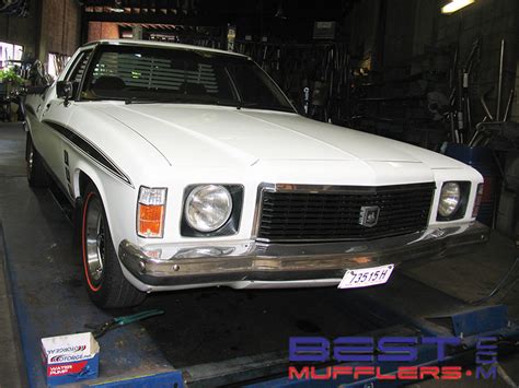 Holden Hx Sandman Ute 308 V8 Pacemaker Headers And Twin 76mm Exhaust System