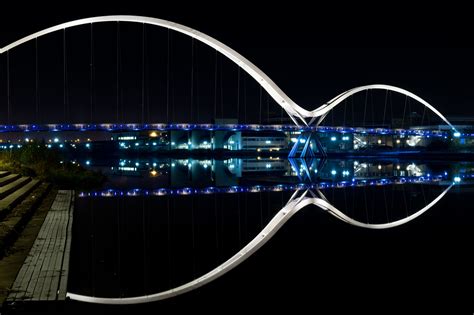 Infinity Bridge Stockton On Tess At Night Landscapes Of Uk Aj