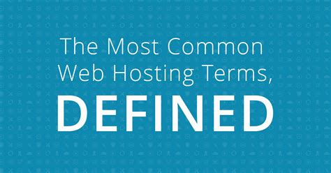 35 common web hosting terms defined