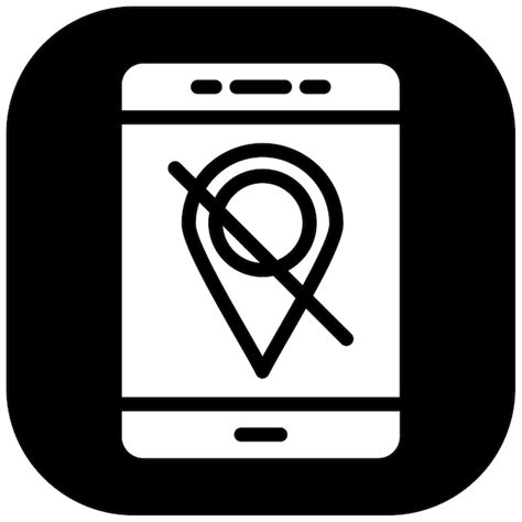 Premium Vector Location Disable Vector Illustration