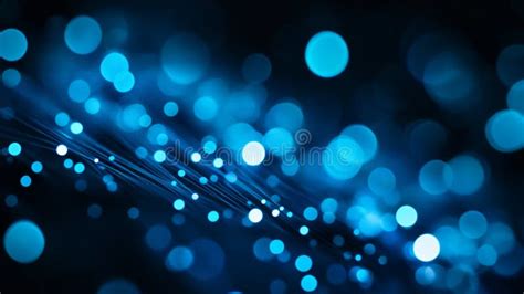 Bright Blue Bokeh Lights Create A Mesmerizing Background For Creative Projects Generative Ai