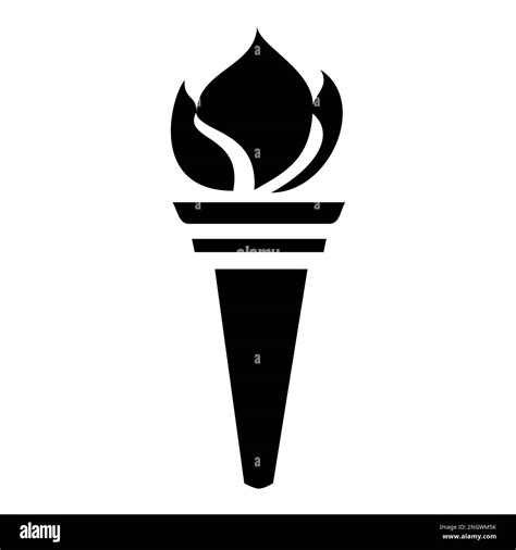Torch Symbol Icon Illustration Stock Photo Alamy