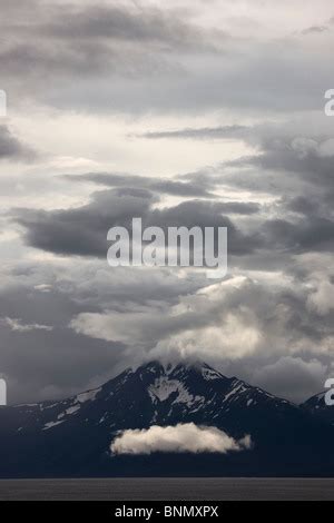 Beluga Point View Of The The Turnagain Arm And Kenai Peninsula Anchorage Area Alaska Usa Stock