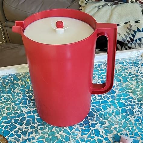 Tupperware Dining Vintage Tupperware Red Pitcher Poshmark