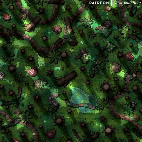 Fantasy Rpg Games Fantasy Map Fantasy City Forest Map Deep Forest Miniature Map Dnd World