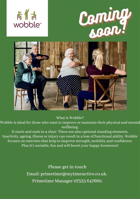 Coming Soon To Prime Time Active In Bromley Wobble™ Is A Seated