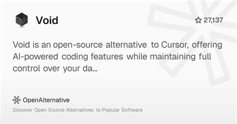 Void Open Source Alternative To Cursor Kiro And Claude Code