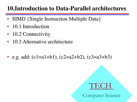 ppt 10troduction to data parallel architectures powerpoint
