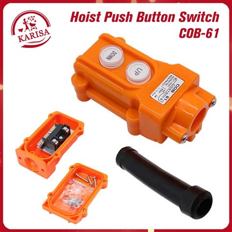 Hoist Push Button Switch 250v 5 Amp 500v 2 Amp Orange Hoist Pendant Switch Shopee Philippines