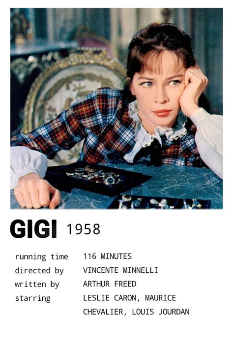 Gigi 1958 Movie Poster Oude Films Livros