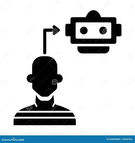 Brain Cybernetics Transfer Icon Stock Illustration Illustration Of
