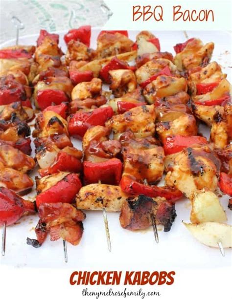 Bbq Bacon Chicken Kabobs Grill Recipe