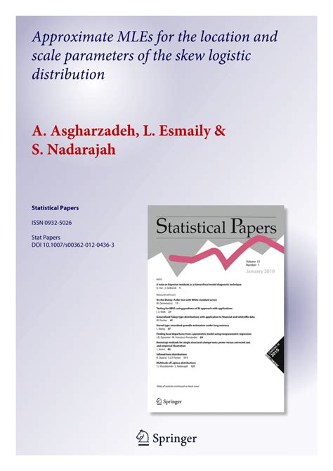 Pdf Approximate Mles For The Location And Scale Parameters Of The