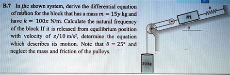 Solved X 9 Y 3 Z 1 9 You Choose B7 In The Shown System