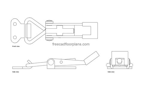 Latch Clamp Free Cad Drawings