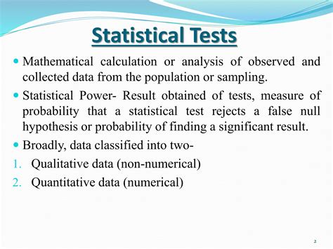 Parametric And Non Parametric Testspptx