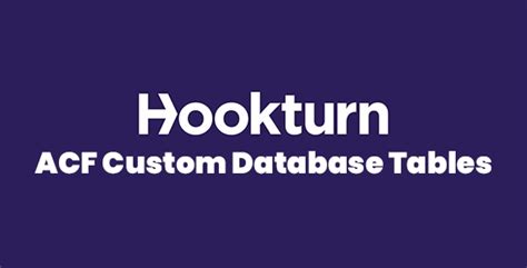 Buy Acf Custom Database Tables Just 25