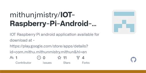 GitHub Mithunjmistry IOT Raspberry Pi Android App IOT Raspberry Pi