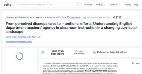 From Perceived Discrepancies To Intentional Efforts Understanding English Department Teachers