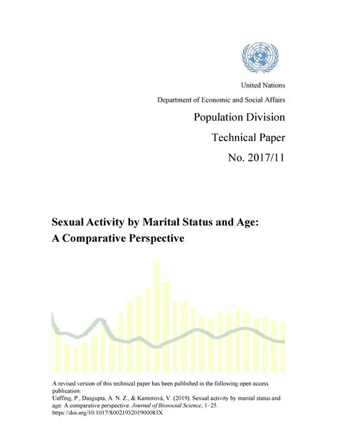Sexual Activity By Marital Status And Age A Comparative Perspective Population Division