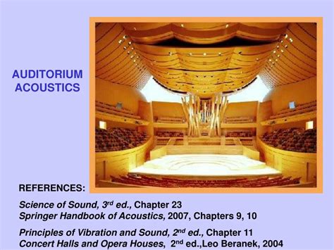 PPT AUDITORIUM ACOUSTICS PowerPoint Presentation Free Download ID 9140303