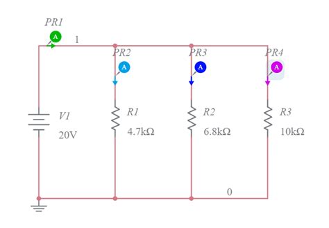 Lab 13 Parallel Circuits And Kcl Multisim Live