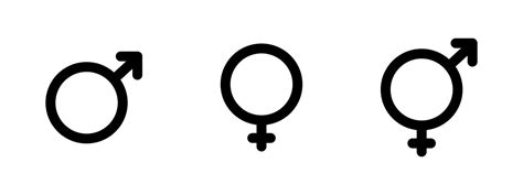 Gender Icon Male Female And Transgender Symbols Combined In One