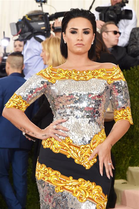 Demi Lovato Moschino Dress At Met Gala 2016 Ps Latina